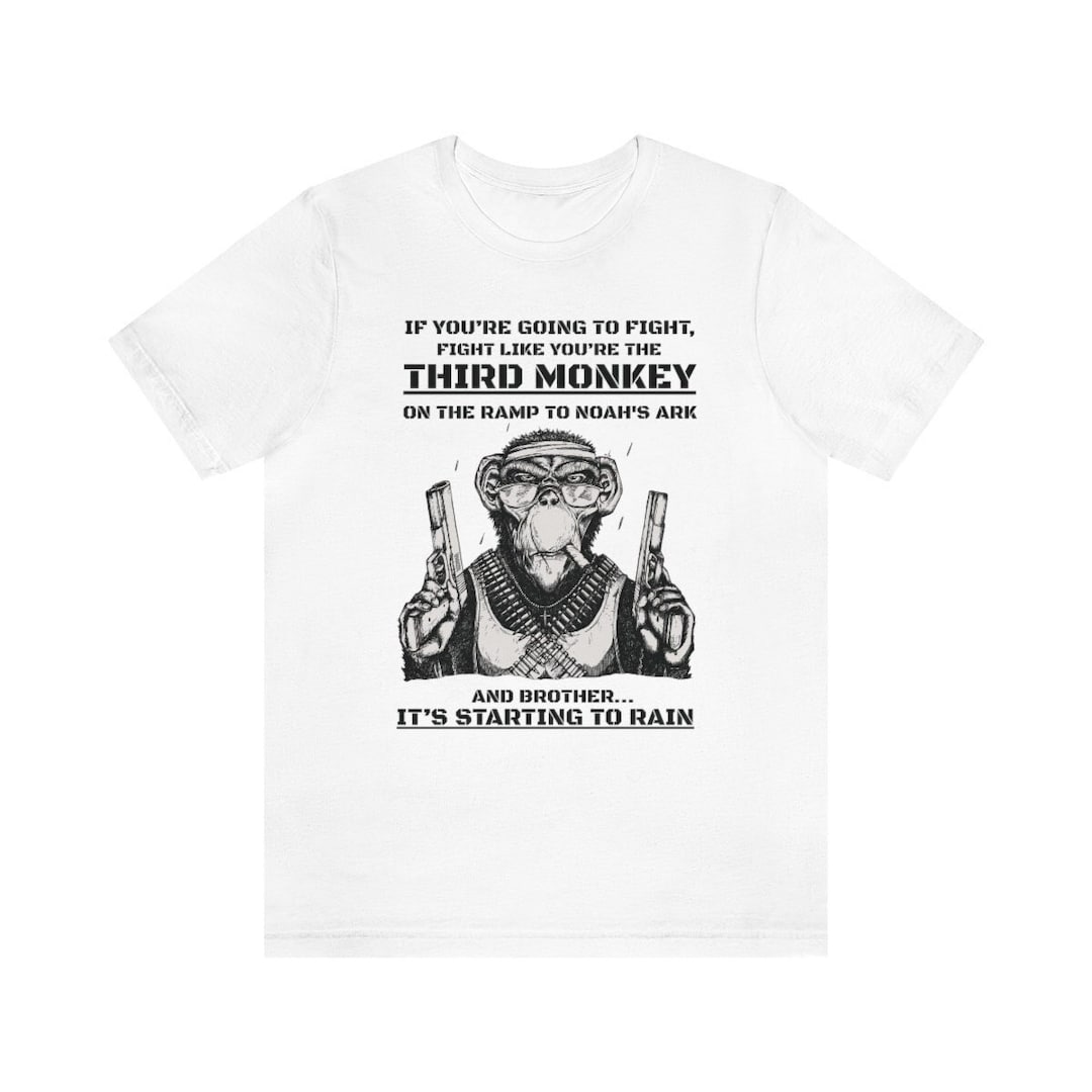 The Third Monkey Unisex T-shirt Briman2000 - Etsy