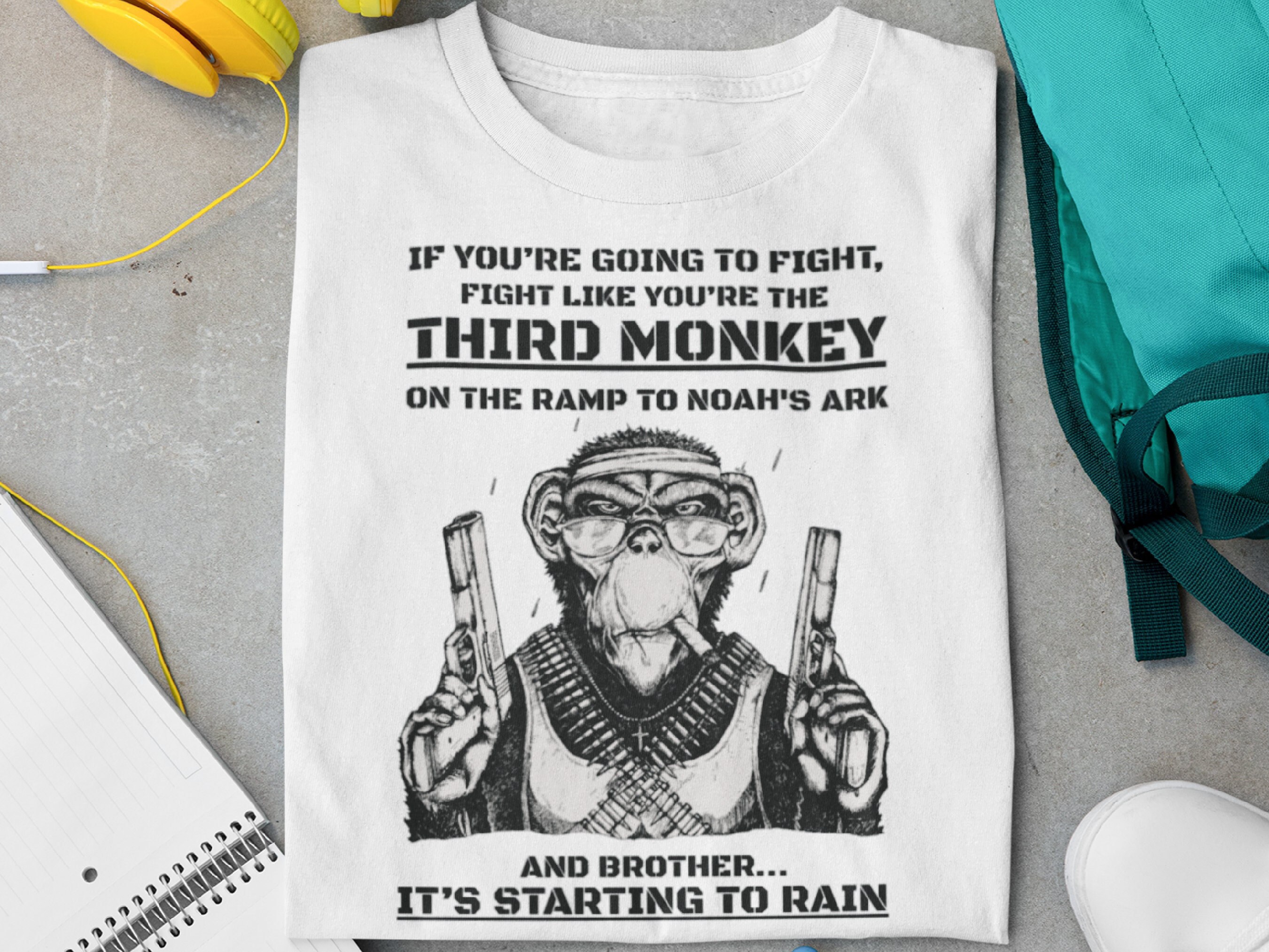 The Third Monkey Unisex T-shirt Briman2000 - Etsy