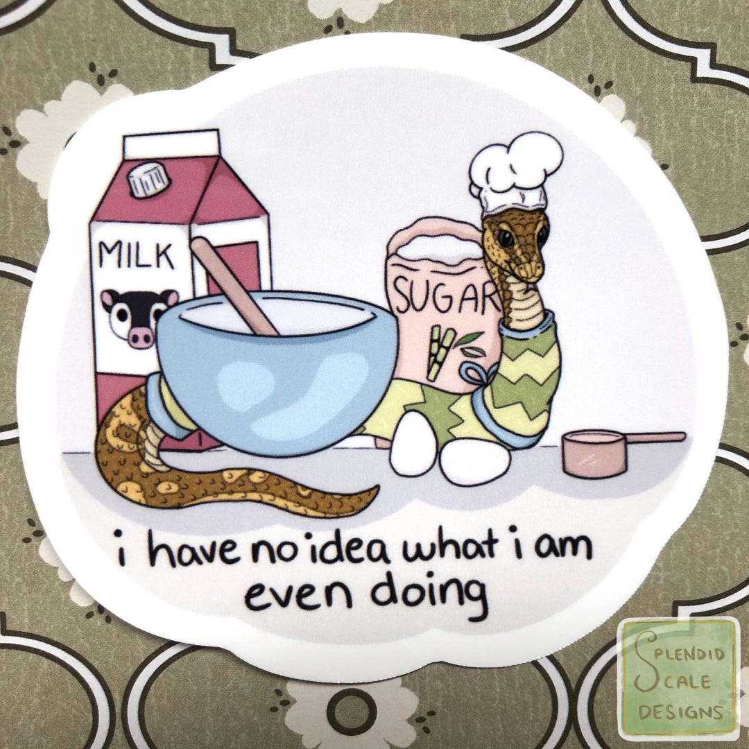 Funny Ball Python Baking Vinyl Sticker Reptile Snake Gift - Etsy