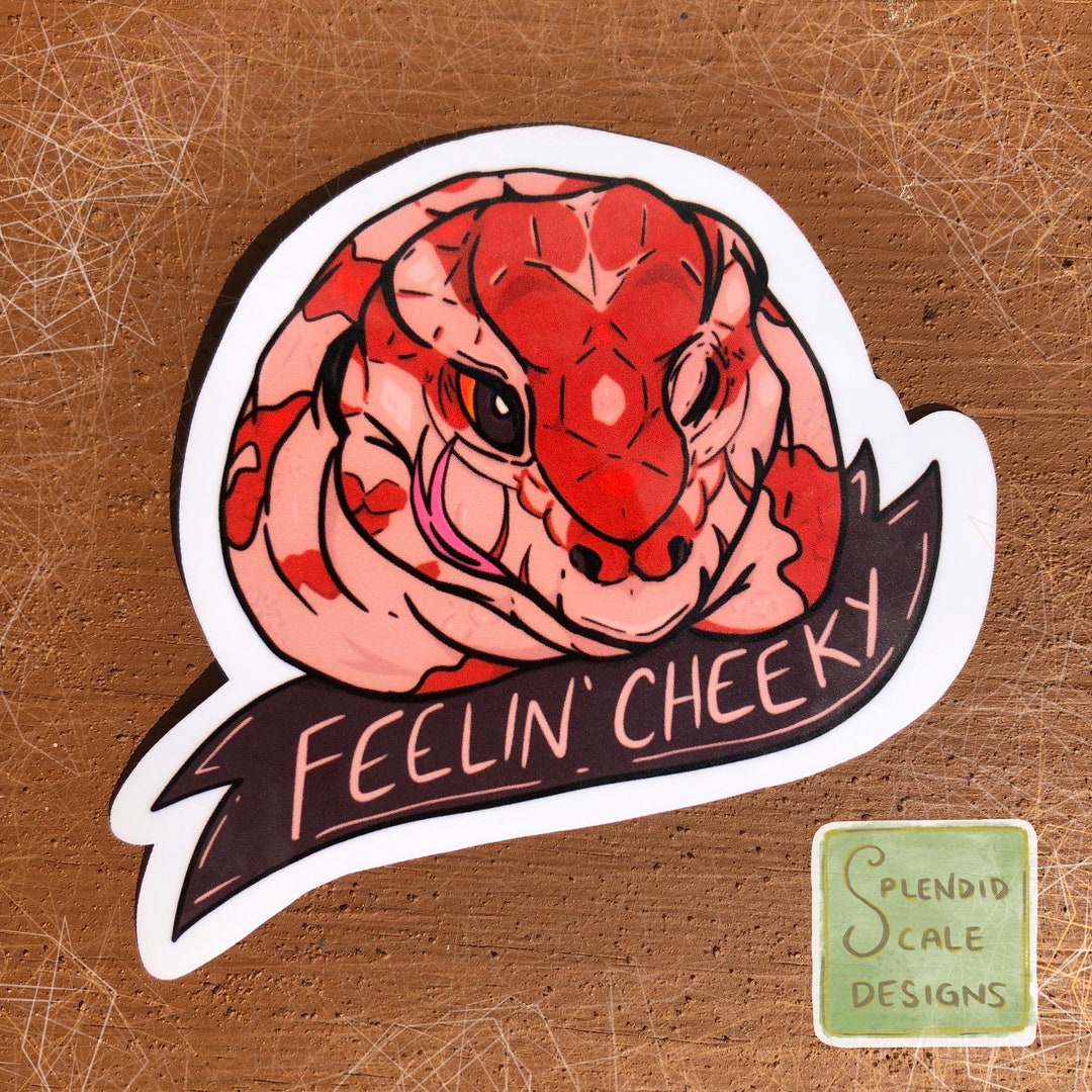 Cheeky Tegu Lizard Reptile Vinyl Sticker - Etsy