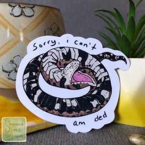 Hognose Snake Dramatic Playing Dead Funny Reptile Sticker - Etsy