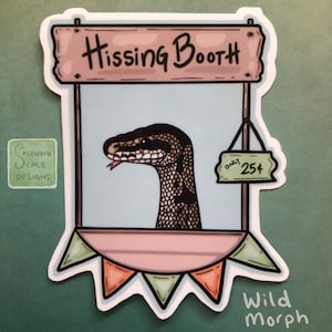 Ball Python Hissing Booth Snake Reptile Vinyl Sticker Various Morphs - Etsy