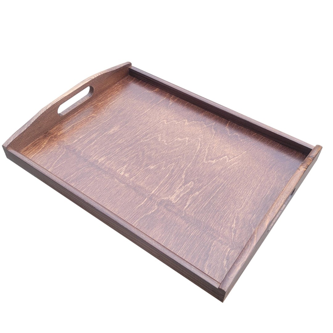 Wooden Milled Tray In Brown Color Hand Painted Tray Serving Tray wooden-milled-tray-in-brown-color-hand-painted-tray-serving-tray