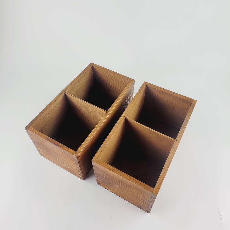 Wooden Double Organizer Box, Set of 2, A Box for Storing Various Small ...