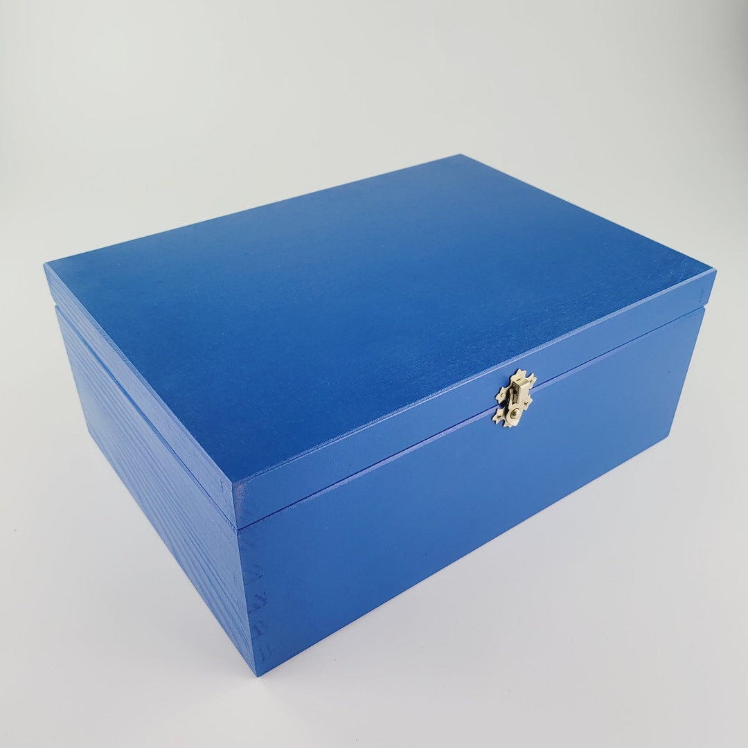 Wooden Box A4 Size, for Documents, With Lid, Closed With a Latch, the ...