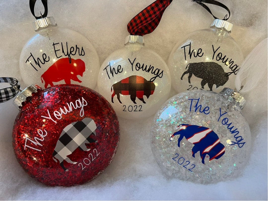 Buffalo Plaid Bills Zubaz Christmas Ornament Choose Your Design One ...