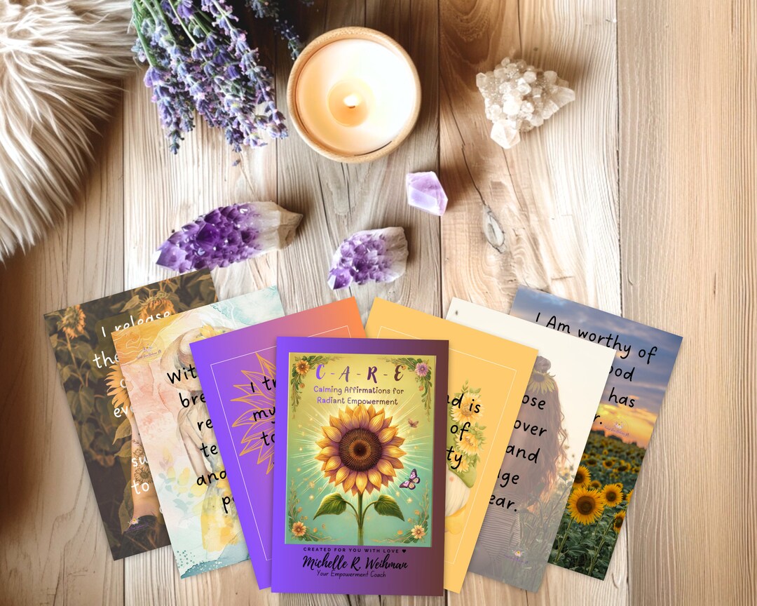 CARE Affirmation Cards for Anxiety. Calming Affirmations for Radiant ...