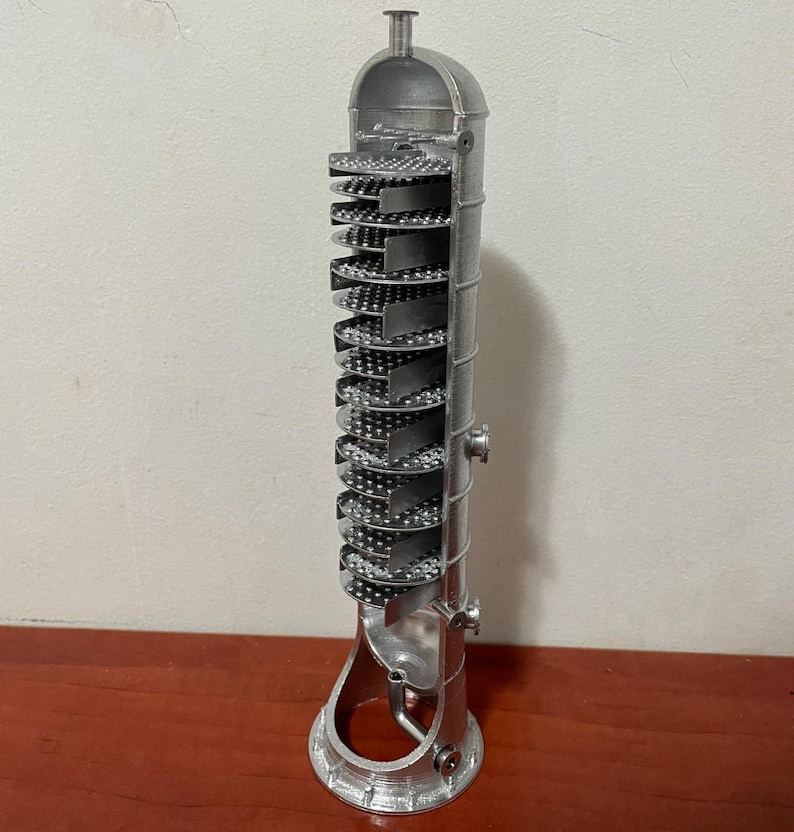 Distillation Column Refinery Model For 3d Printing Etsy