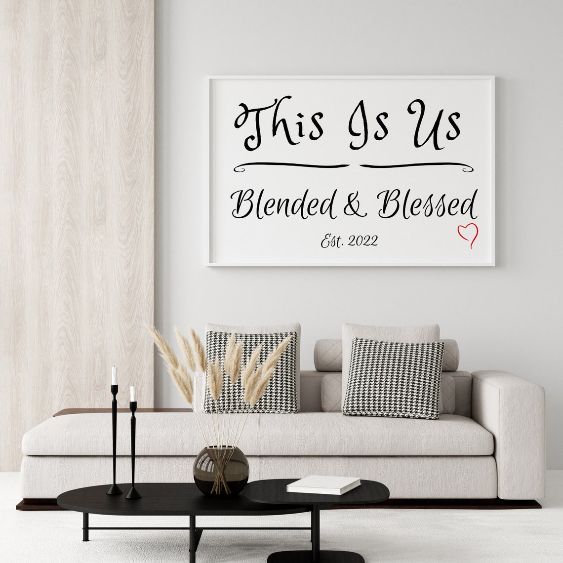 Blended Family Sign Blended and Blessed Family Sign Blended - Etsy