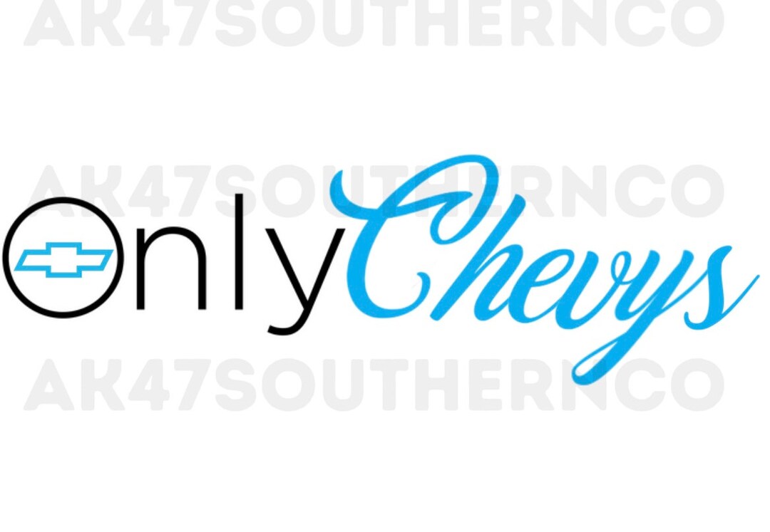 Only Chevys PNG, Sublimation Designs, Truck, Cateye, Digital Download ...