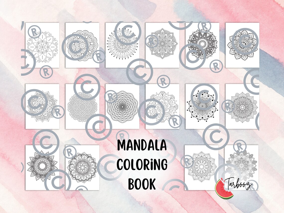 Printable Mandala Coloring Pages, Adult Coloring Book, 40 Amazing ...