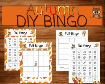 Fall Scarecrow Bingo Game, a Printable Kids Activity, a Family Game ...