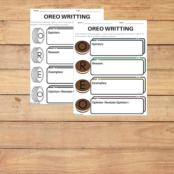 Oreo Opinion Writing Worksheets 50+ Opinion Writing Worksheets For 3rd