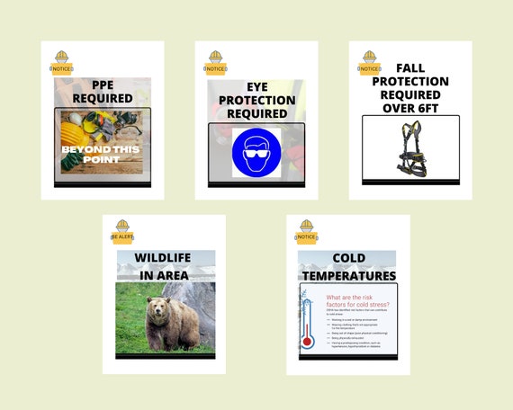 Safety Signage - Etsy