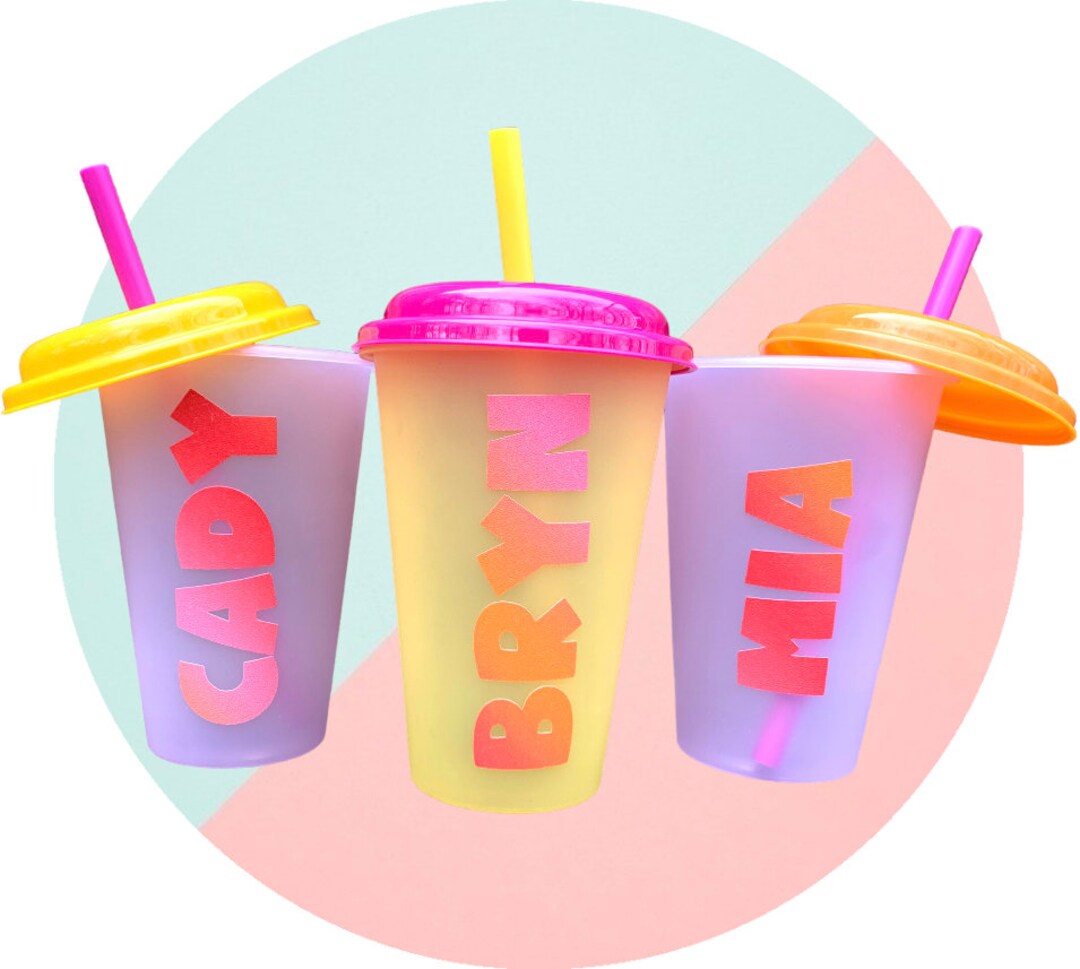 Kids Color Changing Cups/kids Personalized Cups/ Kids Cup Favors - Etsy