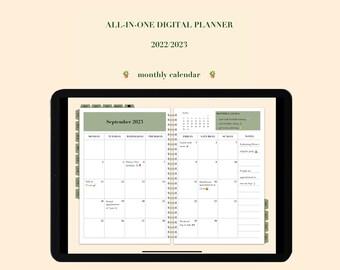 Digital Planner 2023 Undatedgoodnotes Planneripad - Etsy