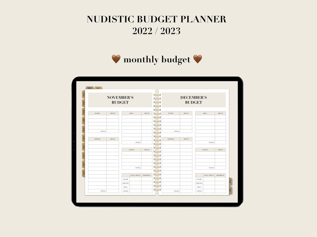 BUDGET PLANNER 2022 2023 - Etsy