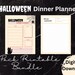 Halloween Dinner Party Printable Planner, Editable Planner, Insta ...
