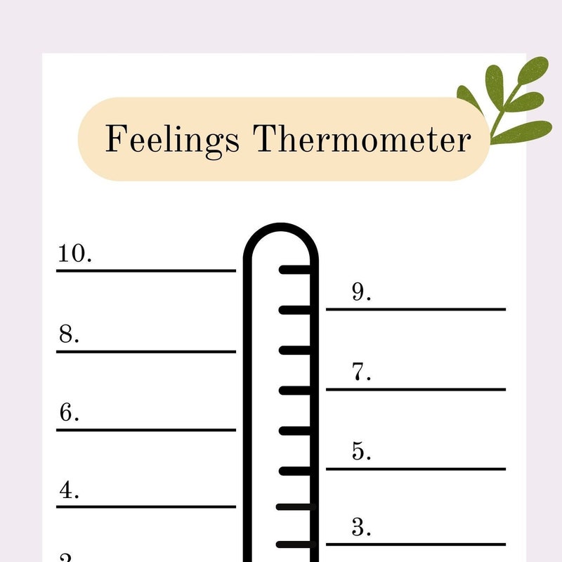Feelings Thermometer - Etsy