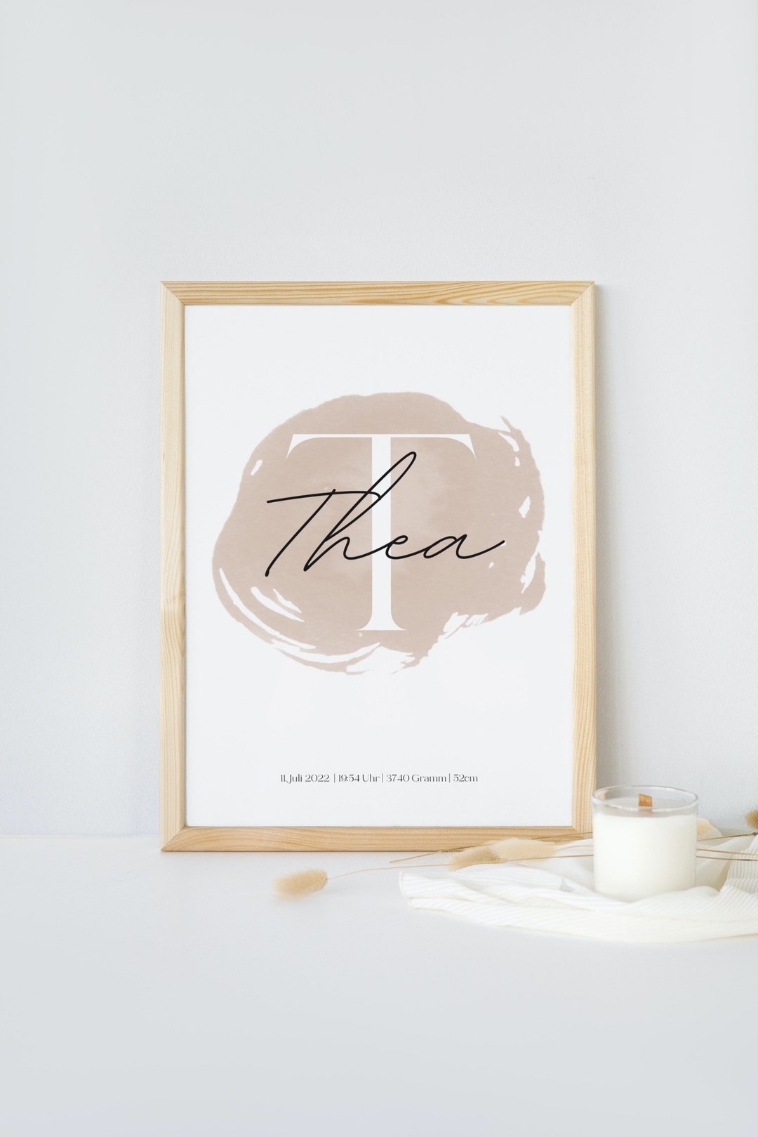 Personalizable Name Poster, Birth Poster, Gift for Birth, Birthday ...