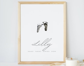 Personalizable Name Poster Birth Poster Gift for Birth - Etsy