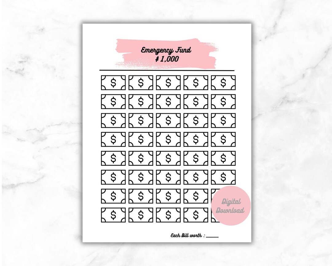 Digital Download Emergency Fund - Etsy