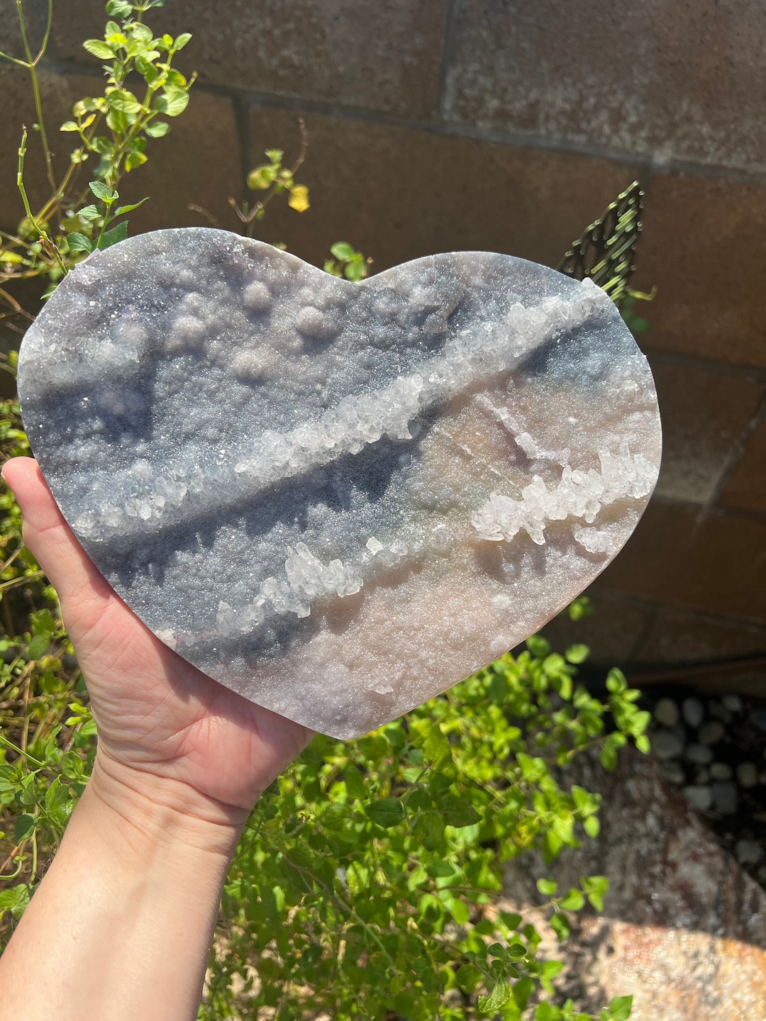 Wow Stunning Zeolite Flower Amethyst Crystal Multi Color Druzy Heart - Etsy