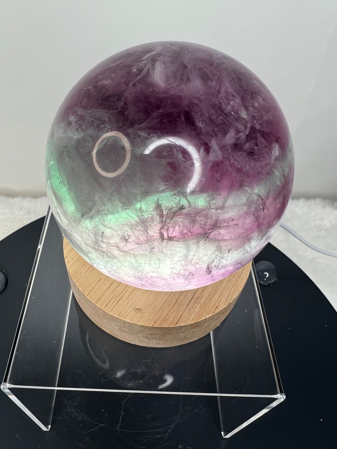 Rainbow Fluorite Crystal Ball Sphere Beautiful Coloring - Etsy