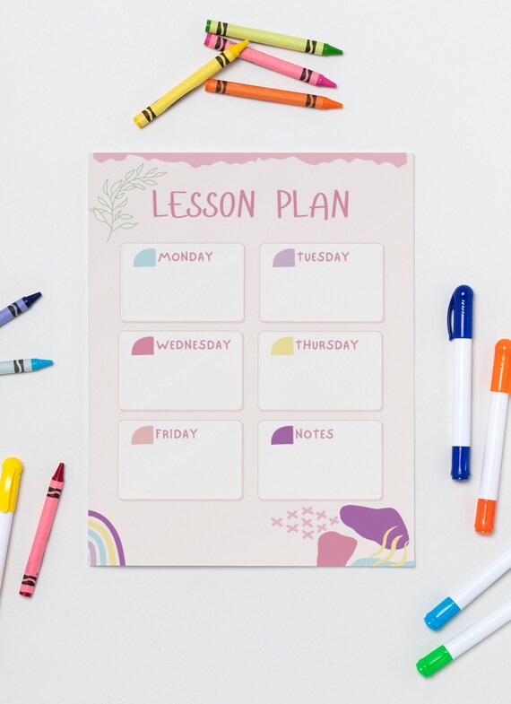 Lesson Plan for Teachers Easy Planning for Teachers Planning - Etsy