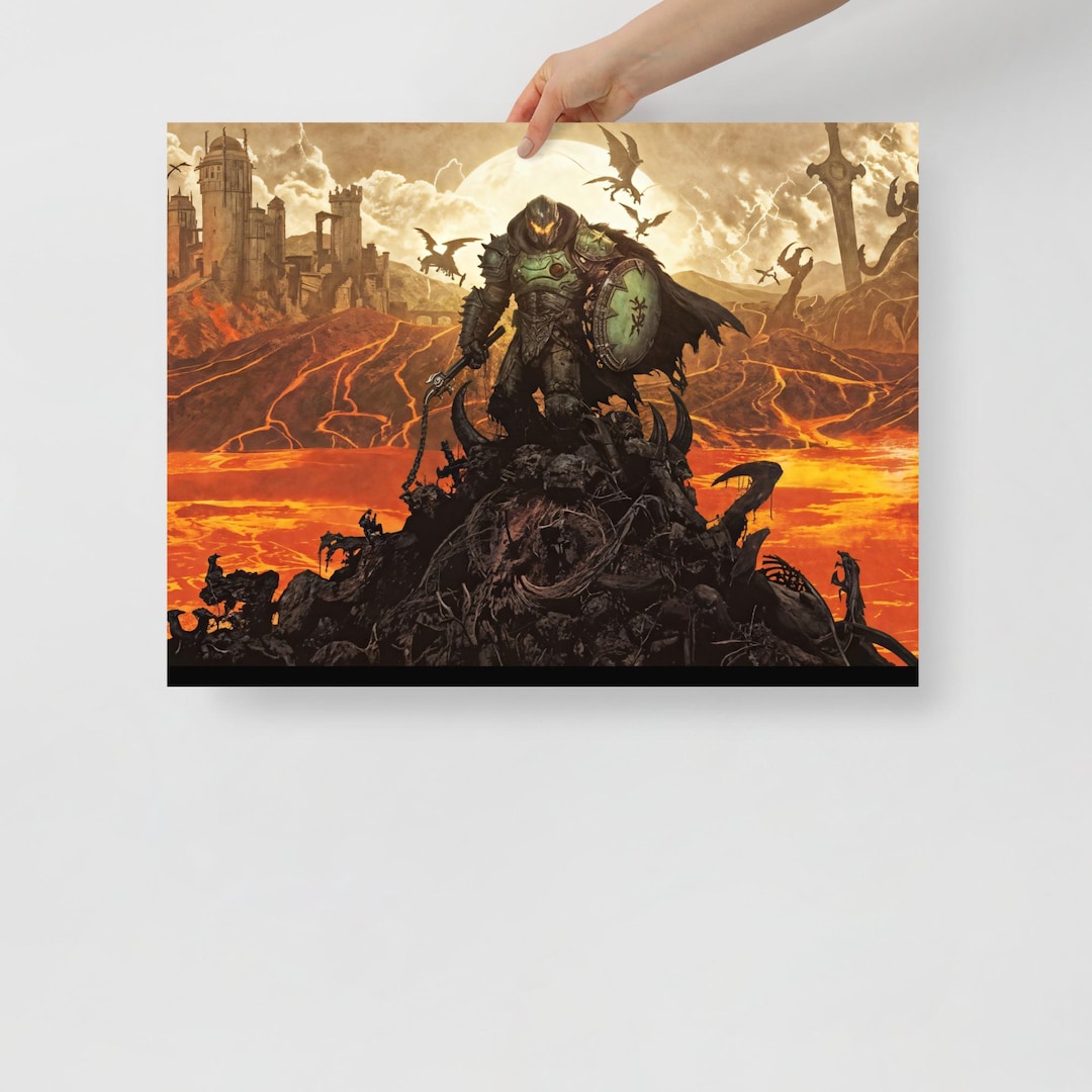 DOOM: the Dark Ages Poster - Conqueror Landscape Wall Art Print - Etsy