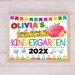 Last Day of Kindergarten With Name Sign Template Editable, Printable ...