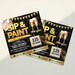 Editable Paint Party Themed Event Flyer, Paint and Sip Flyer, Paint ...