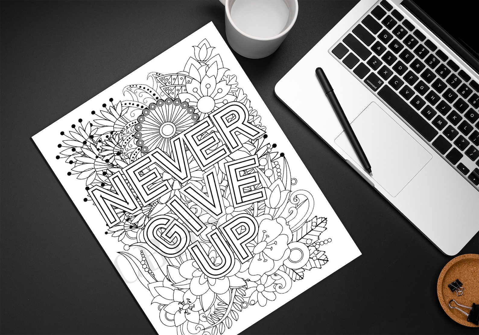 50 Motivational Quote Coloring Pages, Printable Quotes to Color, Teens ...