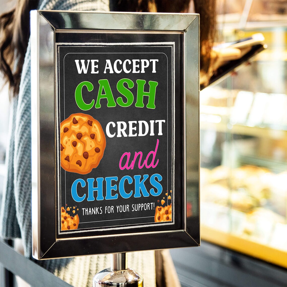 Printable PDF We Accept Payments Sign, Girls Scouts Cookie Booth, Cash ...