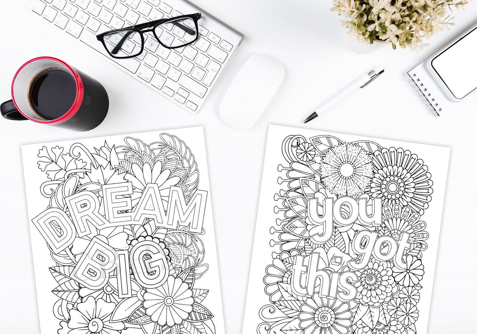 50 Motivational Quote Coloring Pages, Printable Quotes to Color, Teens ...
