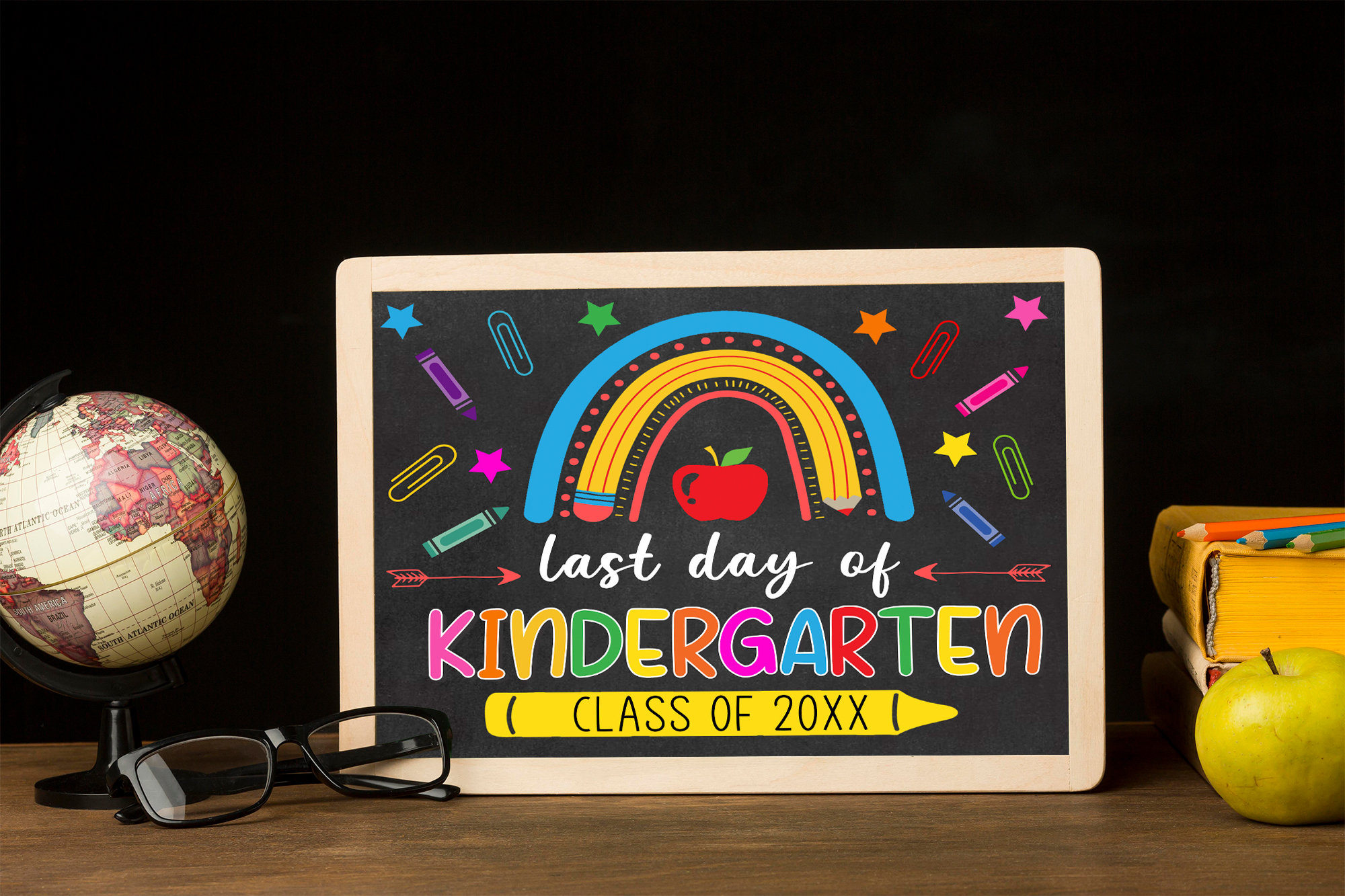 Editable End of School Year Sign Template, Kindergarten Last Day of ...