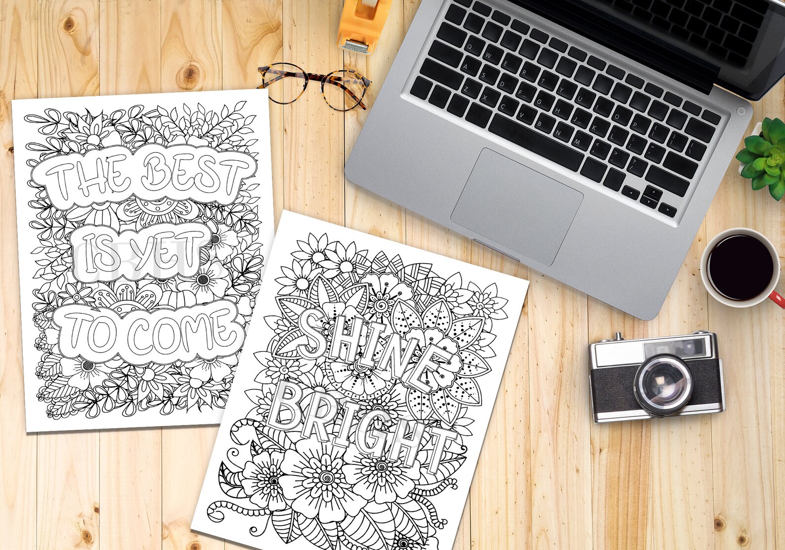 50 Motivational Quote Coloring Pages, Printable Quotes to Color, Teens ...
