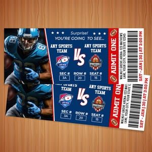 Editable Football Game Ticket Template | Printable Sports Game Ticket ...
