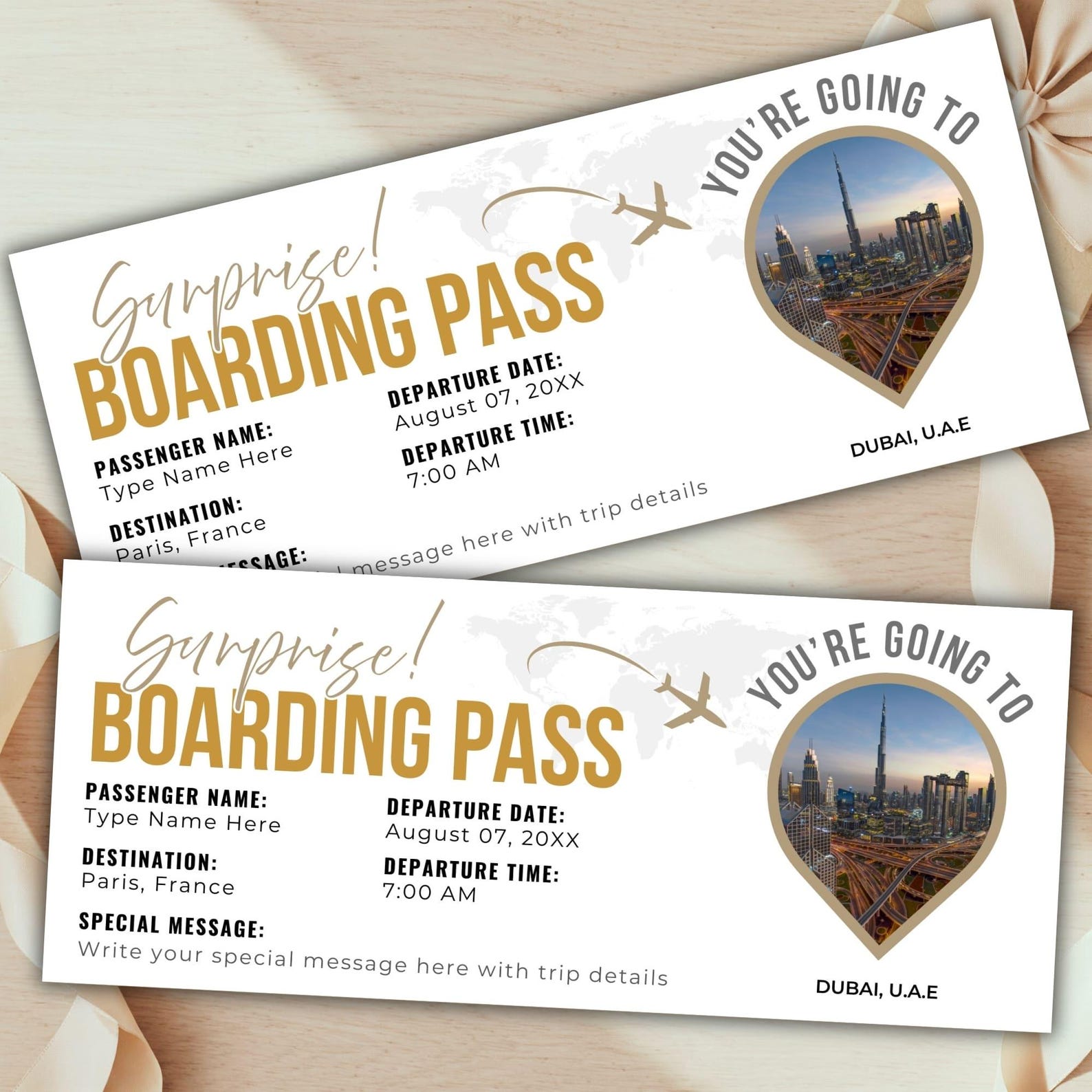 Editable Birthday Boarding Pass Ticket | Surprise Boarding Pass Ticket ...