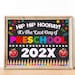 Editable Hip Hip Hooray Last Day of Preschool Sign, End of School Year ...