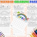12 Month Coloring Calendar for Kids, Printable Calendar to Color, Cute ...