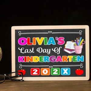 Editable Last Day of Kindergarten With Name Sign Template, Kinder End ...