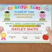 Kindergarten Graduation Diploma Certificate, Editable Kindergarten ...