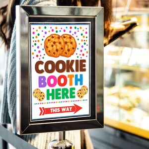 Printable Cookies Booth Here, Cookie Sale, Cookie Booth Sign, Cookies ...
