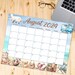 PDF August 2024 Adventure Themed Calendar, Printable Cute Travel ...