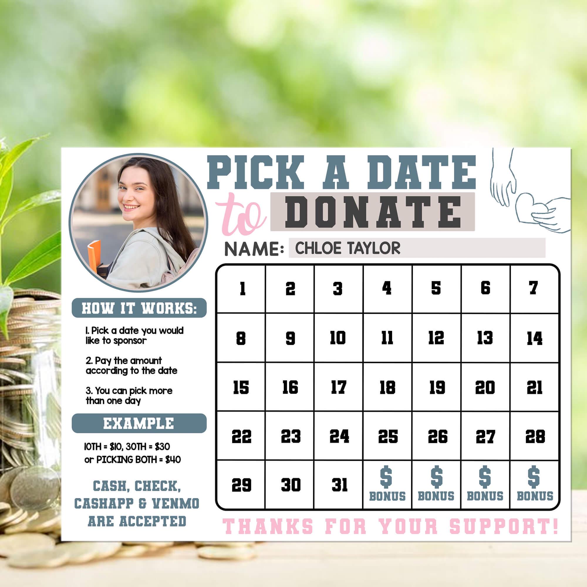 All Purpose Donation Calendar for Nonprofits - Etsy
