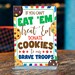 Cookie Booth Sign, If You Can't Eat 'em Treat 'em, Donate Cookies to ...