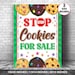 Printable Set of Cookie Booth Sign, We Accept Payments Sign Cash ...
