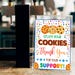 Printable Enjoy Your Cookies Thank You Sign, Cookie Booth Sign, Cookie ...