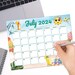 July 2024 Calendar, Printable Summer Planner, Monthly Schedule for Kids ...